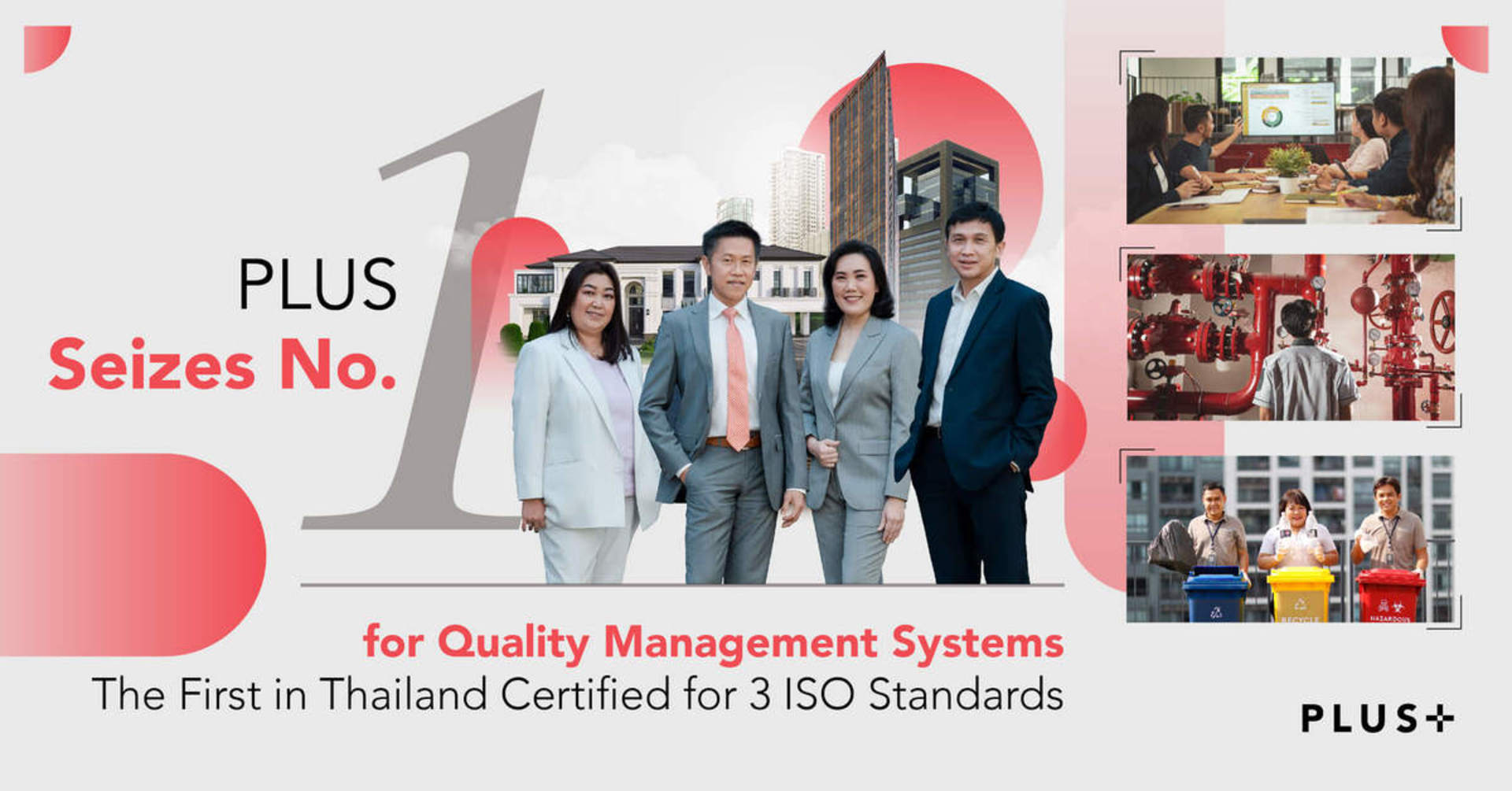 Plus Property receives certification for 3 ISO Standards - Thailand ...