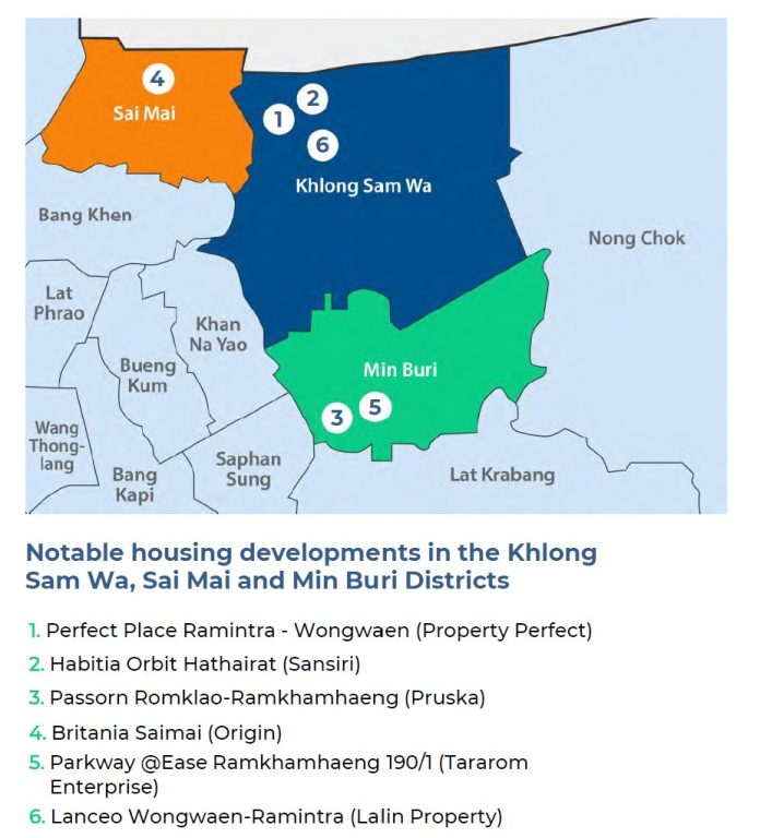 These were the most popular locations for Bangkok housing last year ...