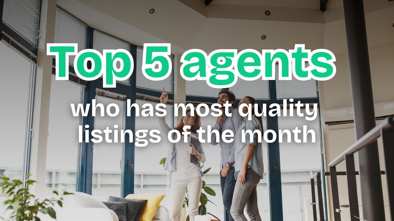 Top 5 agents who has most quality listings of the month - Thailand-Property